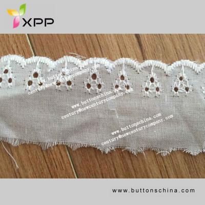 Cotton Fabric Lace Hole with Fashion